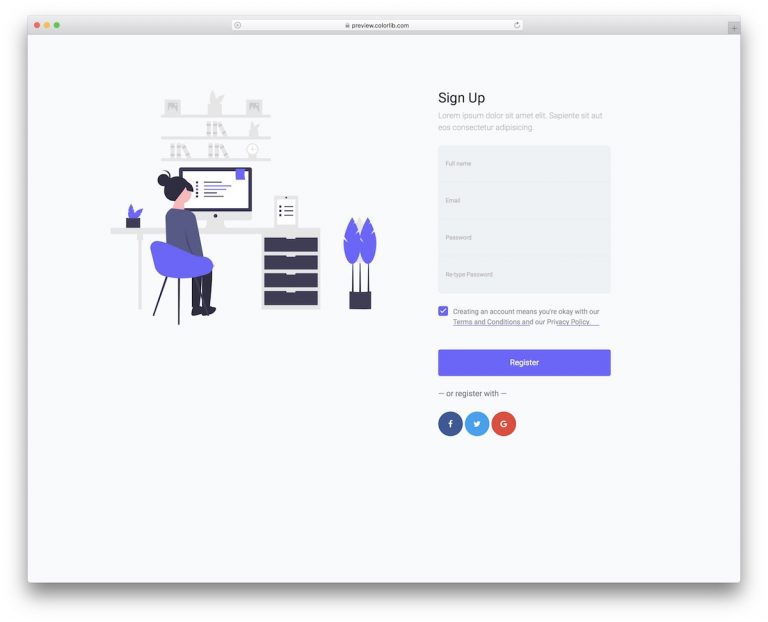 30 Best Free Signup Form Templates Website Templates 2026 - Colorlib