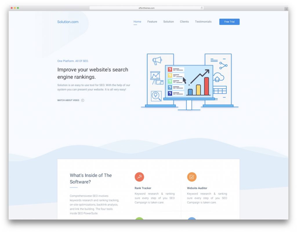 10 Technology Website Templates For Apps & Software 2019 - Best Free ...