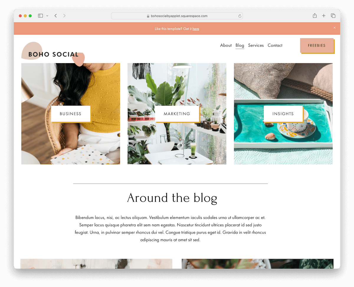20 Best Squarespace Blog Templates 2026 Colorlib