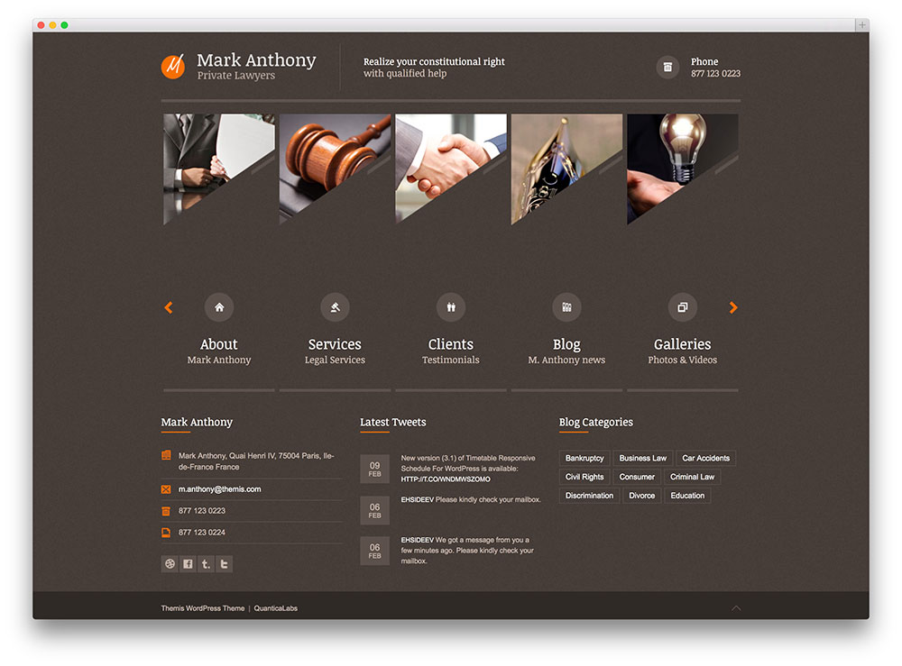 20+ Best Lawyer WordPress Themes For Law Firms and Attoreneys 2016 ...