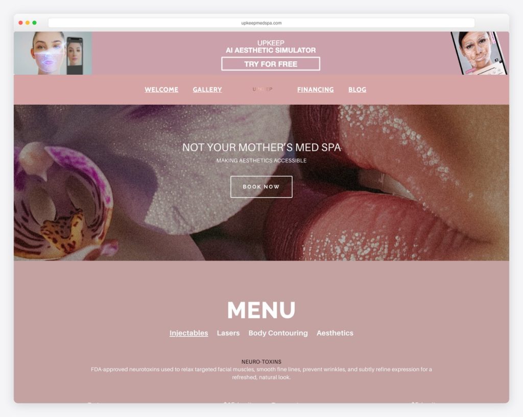 29 Best Med Spa Website Examples 2026 - Colorlib