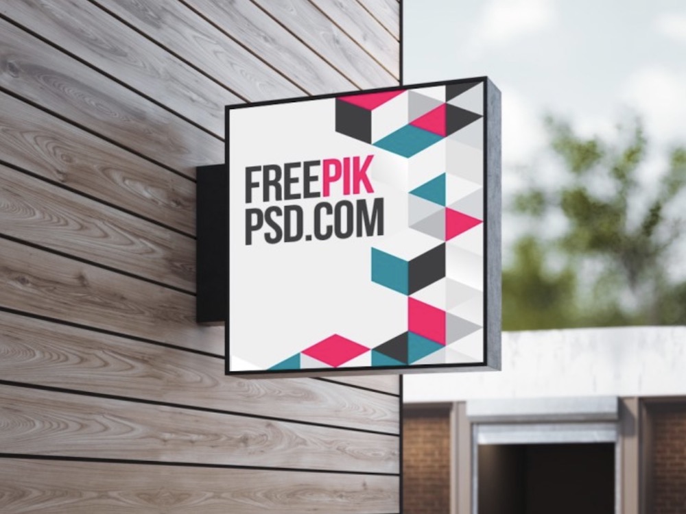 22 Realistic Signage Mockup Designs 2020 – Colorlib – Pembangun ...