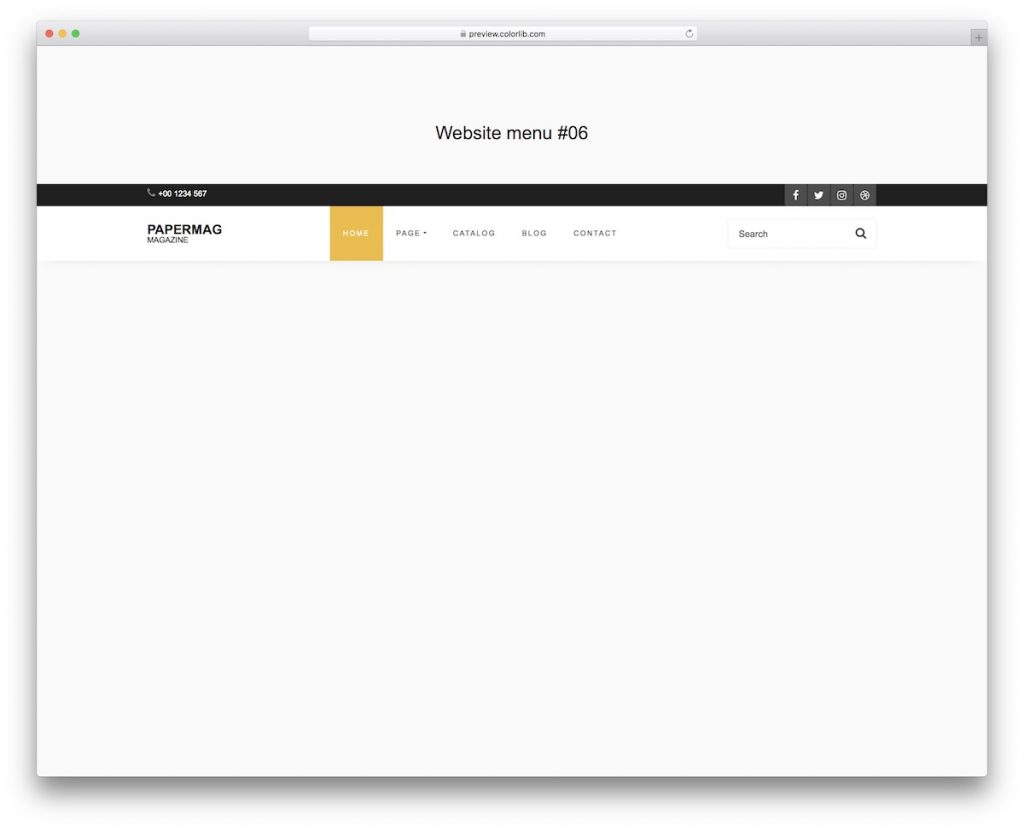 30 Best Free Website Menu Templates 2026 - Colorlib
