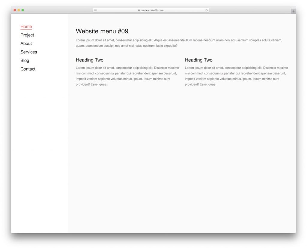 30 Best Free Website Menu Templates 2026 - Colorlib