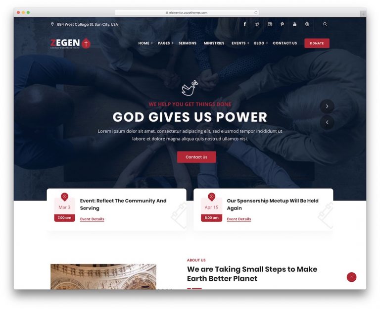 38 Best Church Website Templates & WordPress Themes 2026